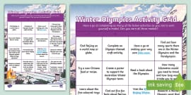 Winter Olympics Cut Outs (teacher made) - Twinkl