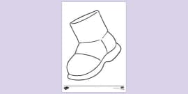 Ugg Boots Colouring Sheet (Teacher-Made) - Twinkl