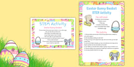 Roll-a-Bunny Drawing Activity - Easter