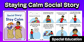 When I Feel Anxious Social Story Booklet for Special Education