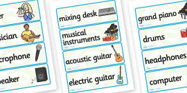 Music Labels (teacher made)