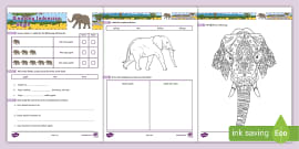 Elephant Day Elephant's Body Parts (teacher made) - Twinkl