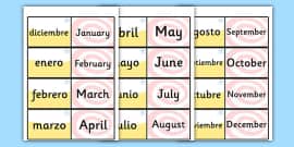 Spanish Date Writing Worksheet - worksheets, dates, Spain, write
