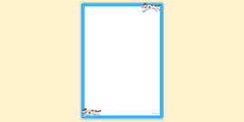 FREE! - Simple Blank Athlete Running Page Border | Page Borders