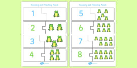 Five Little Ducks Counting Cards (teacher made)