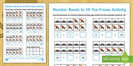 👉 Number Bonds to 10 Under the Sea Ten-Frame Activity