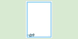 FREE! - Simple Blank Page with Border | Page Borders | Twinkl