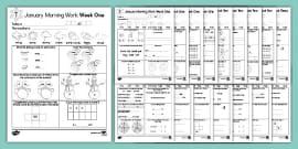 January Morning Work Kindergarten Resource Pack | Twinkl USA