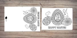Easter Eggs and Chick Mindfulness Colouring.. | Twinkl Party