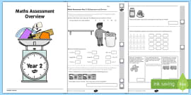 Year 2 Maths Assessment Pack Term 1 (teacher made)