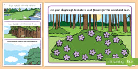 Woodland Playdough Mats (teacher made)