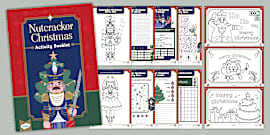Nutcracker Christmas Activity Booklet F-2