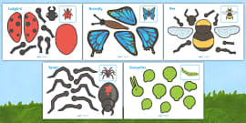 2D Shape Minibeasts Cutting Skills Resource Pack, * NEW * 2D Shape ...
