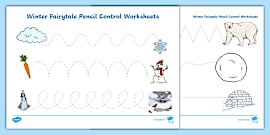 Summer Pencil Control Path Worksheets (teacher made)