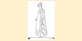 FREE! - Lady Macbeth Colouring Sheet - Primary Resources