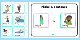SVO Make a Sentence Board and Cards (Teacher-Made)