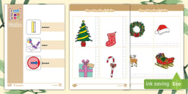 Christmas Measuring Worksheet | Length In Centimetres