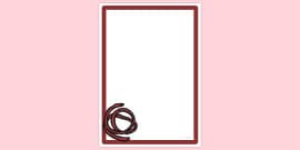 Simple Blank Hot Chocolate Page Border | Page Borders | Twinkl