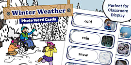 Winter Word Cards | Twinkl Learning Resources