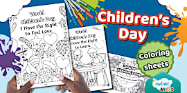 Let's Doodle About My Rights Colouring Pages