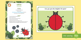 Blank Ladybird Number Bonds Activity (teacher made) - Twinkl