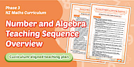 NZ Maths Planning Template
