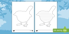 Robin Writing Template - Twinkl Writing