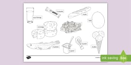 Food Dictionary Colouring Pages - Fruit Dictionary Colouring Sheet