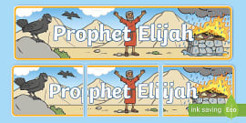 Prophet Elijah Bible Cutouts | Christian Ed. | Twinkl USA