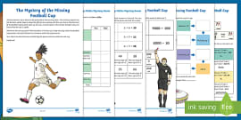 KS1 The Mystery of the Missing Football Maths Game - Twinkl