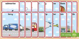 Transportation Beginning Sounds Activity