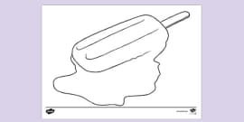 FREE! - Ice Colouring Sheet | Colouring Sheets | Twinkl Resources