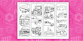 Lámina: Medios de transporte | Recursos Educativos Twinkl