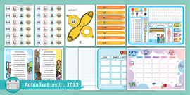 Model de pliant pentru prima zi de școală – Clasa a II-a