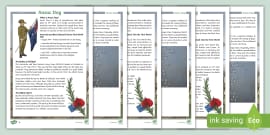 Anzac Day Word Mat | Anzac Day Words and Terms