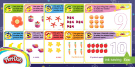 FREE! - 👉 Play-Doh Number Mats (0-10) (teacher made)
