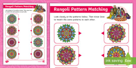 Design a Rangoli Pattern Diwali Collage Activity Pack
