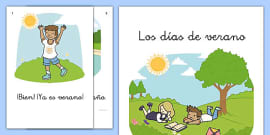 Tarjetas de vocabulario: Verano (Hecho por educadores)
