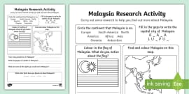 Malaysia Word Search KS2 - Geography - Resources - Twinkl