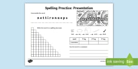 * NEW * Cosy Spelling Practice Worksheet (teacher made)