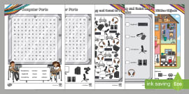 KS2 Computer Parts Word Search- Computing - Twinkl
