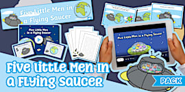 Twinkl Symbols:Five Little Men in a Flying Saucer PowerPoint