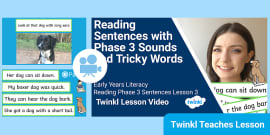 Reading Captions Video Lesson 2 | EYFS Phase 2 Phonics