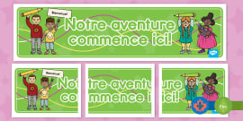 Welcome to French Class Banner (teacher made)