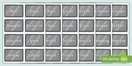 Twinkl Phonics - KS1 - Level 6 - Double-Sided - Word - Cards
