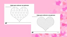 Actividad de simetria de San Valentín - Hoja de actividad de Simetría ...