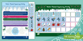 Christmas-Themed Sequencing Activity (teacher made) - Twinkl