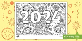 2024 Mindfulness Colouring (teacher made) - Twinkl