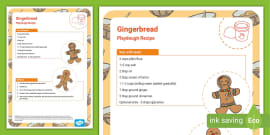 The Gingerbread Man Playdough Mats (teacher made)