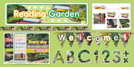 Reading Garden Display Pack (teacher made) - Twinkl